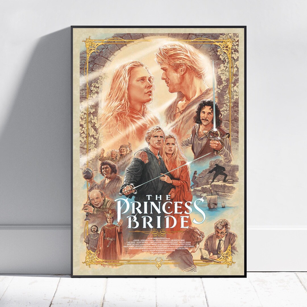 The Princess Bride Poster, Cary Elwes Wall Art, Rolled Canvas Print ...