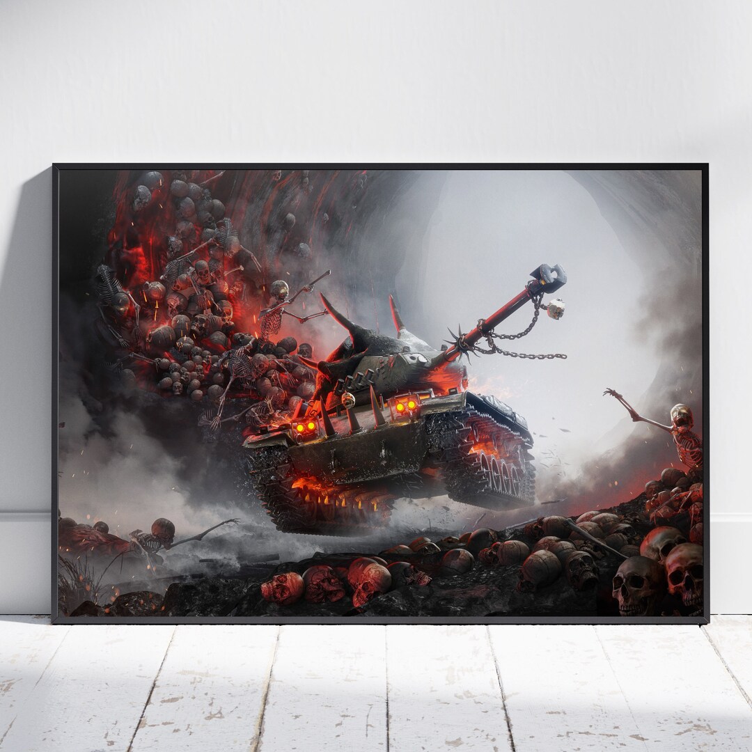World of Tanks Poster, Wot Wall Art, Rolled Canvas Print, Game Poster ...