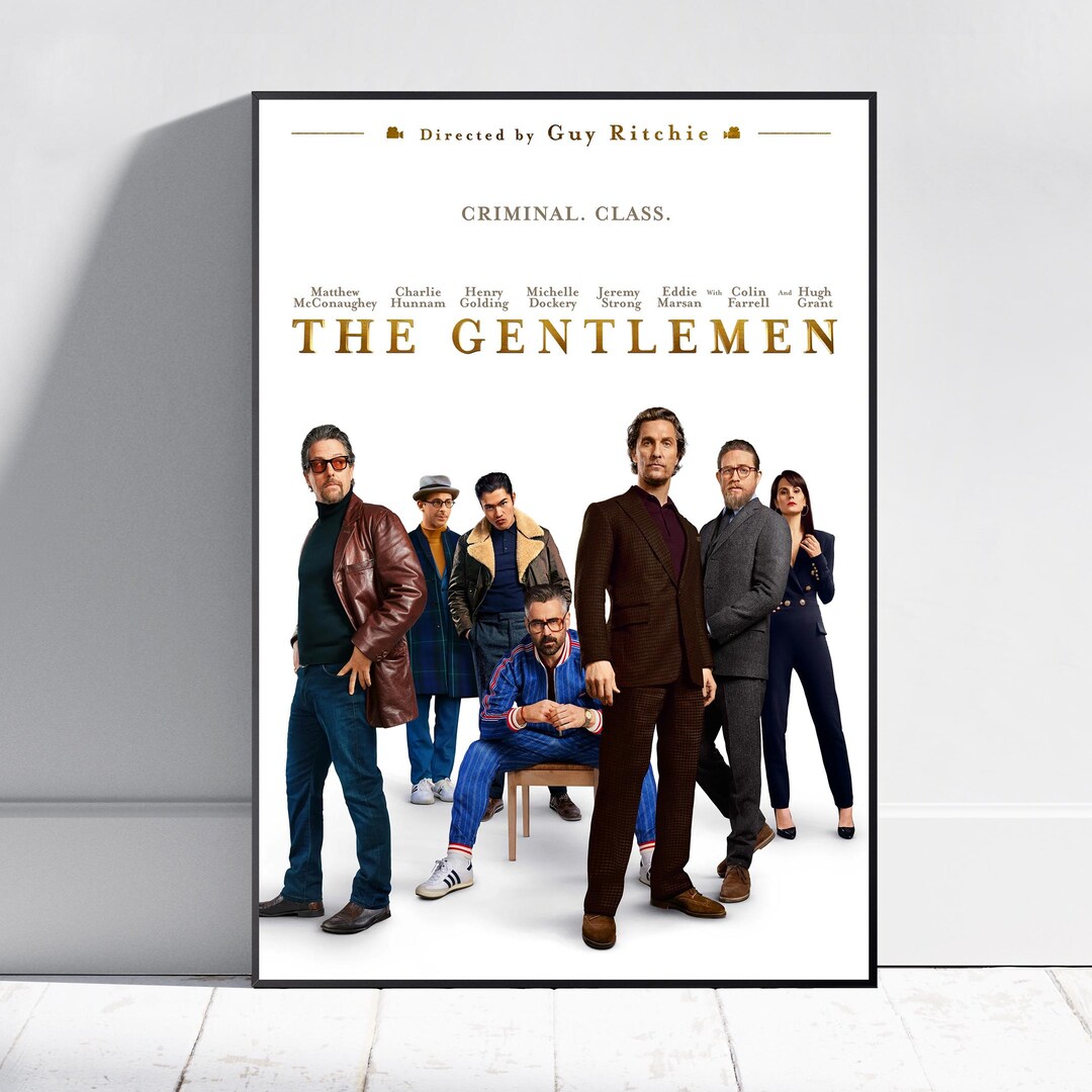 The Gentlemen Poster, Charlie Hunnam Wall Art, Rolled Canvas Print ...