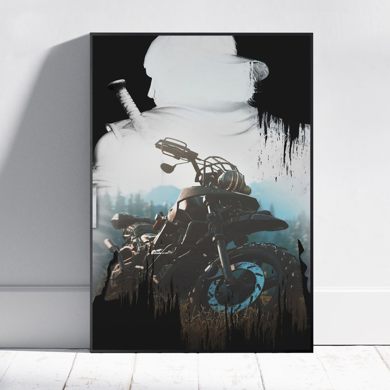 Days Gone Poster, Deacon Lee St. John Wall Art, Fine Art Print, Game ...