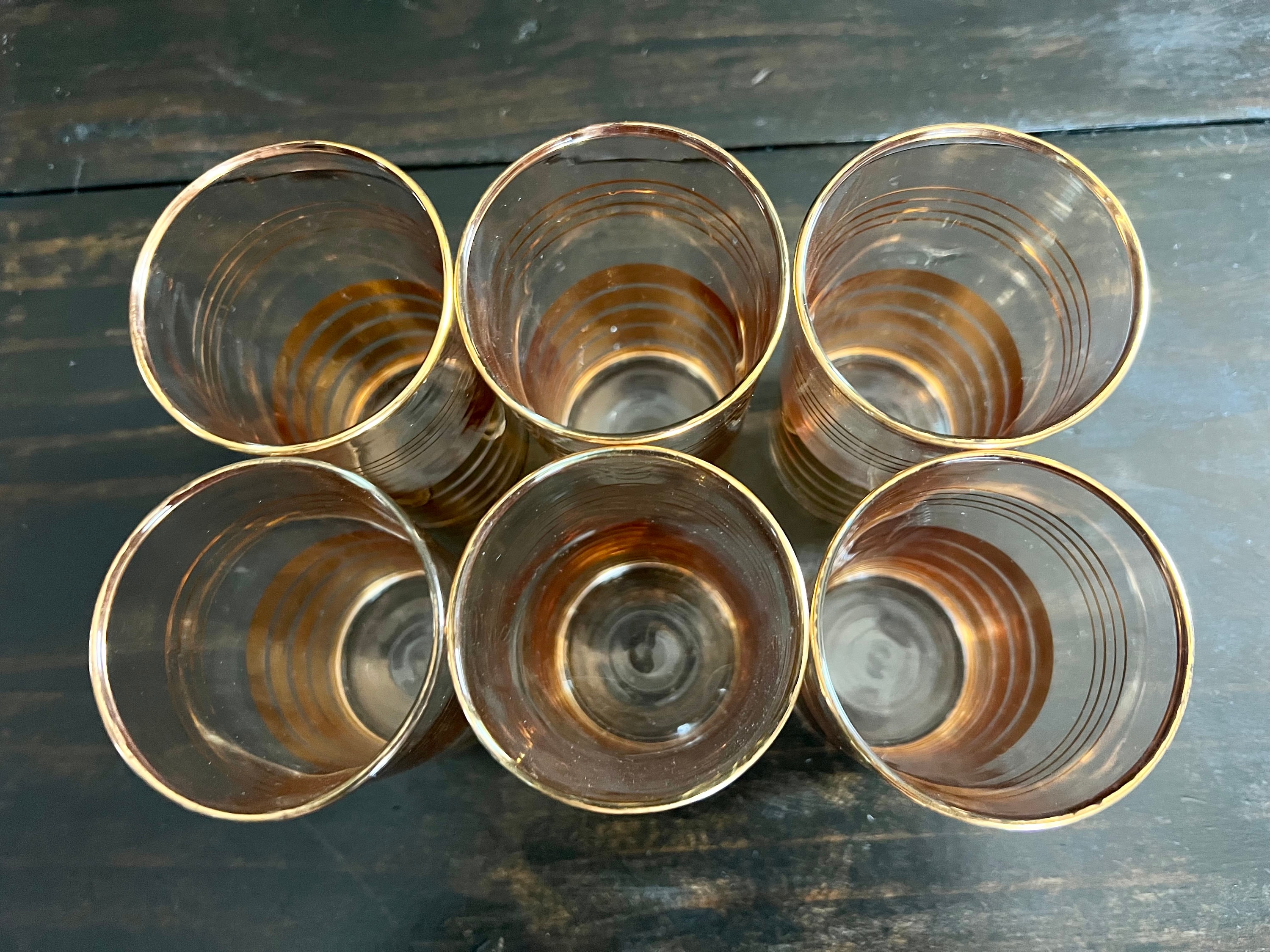 1940s Gold Banded Macbeth Evans Tumblers - Etsy