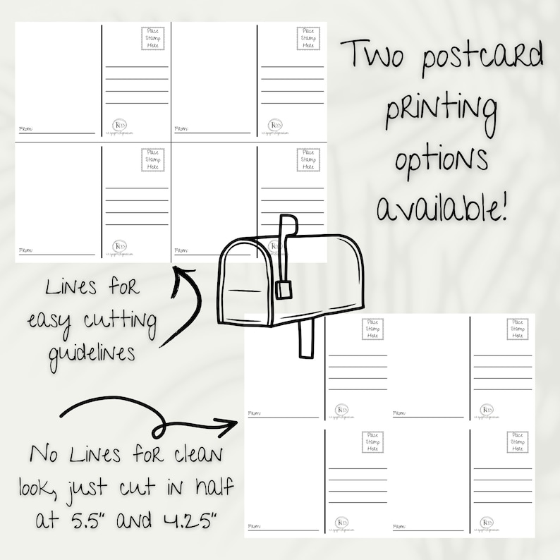 PRINTABLE Kids Coloring Postcards, Postcards to Color, Postcard for ...