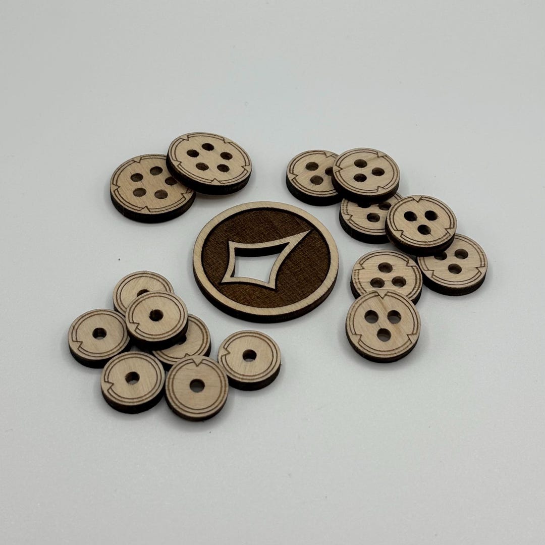 Laser Engraved Wood Lorcana Tokens | Game Token | Game Piece | Lore ...