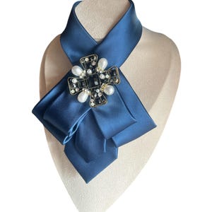 Elegant Necktie Necklace for Women - Handmade Bow Tie Accessory With ...