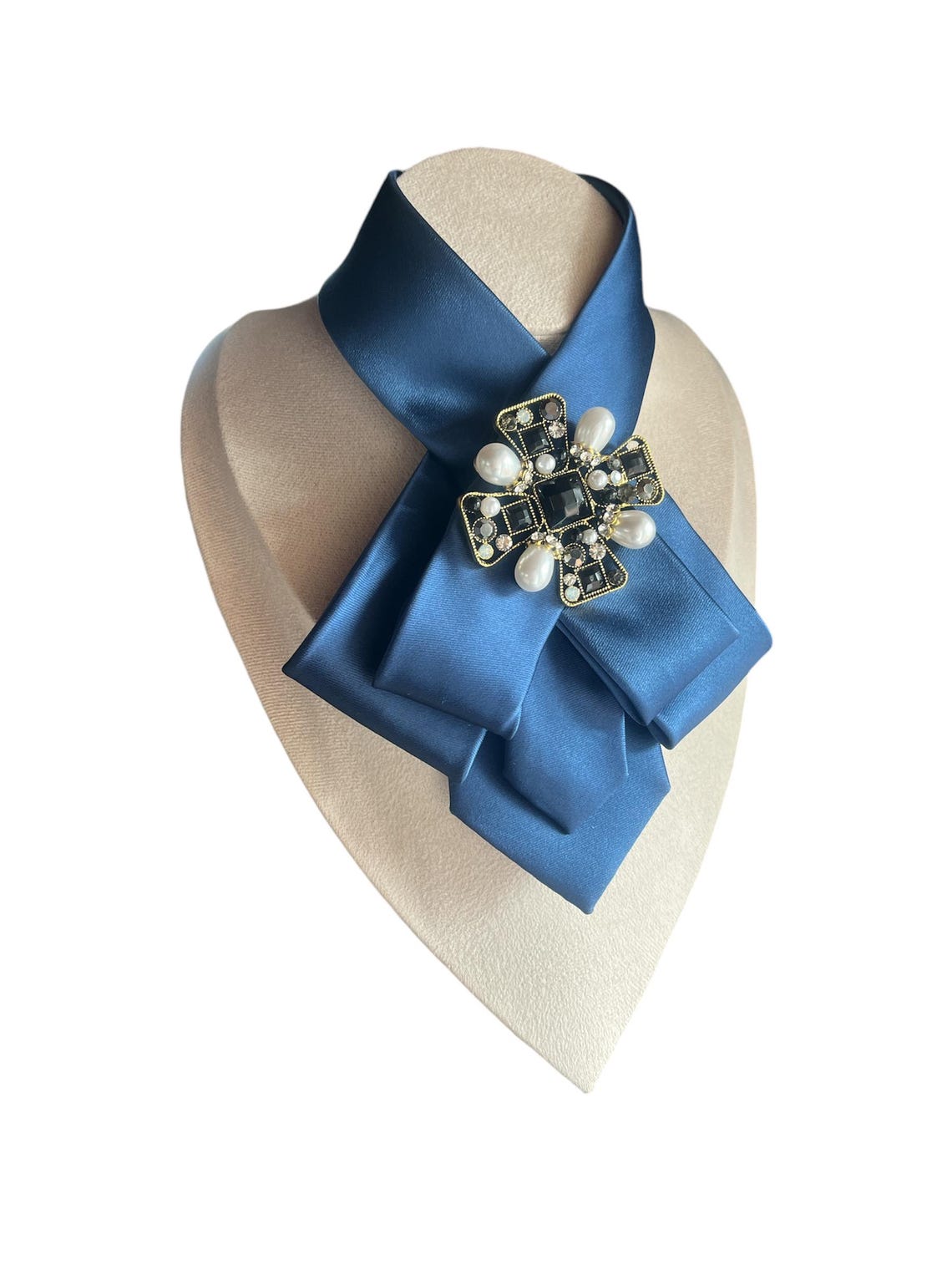 Elegant Necktie Necklace for Women - Handmade Bow Tie Accessory With ...