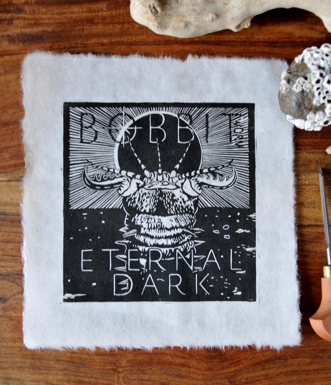 BOBBIT WORM - Sand Striker Handmade Original Print Horror Eclipse ...