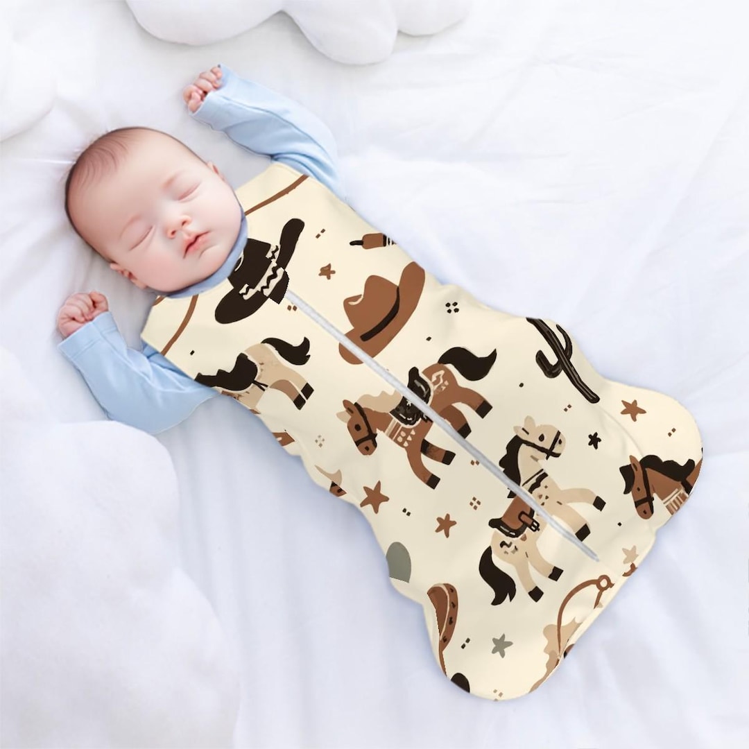 Baby Sleep Sack - Cowboy Cowgirl Western Style Design, Nursery, Comfy ...