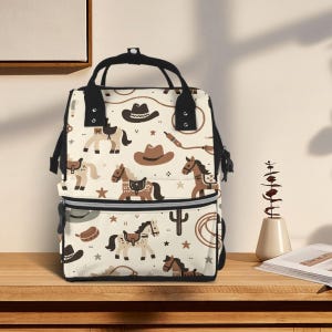Best Diaper Bag - Cowboy Western Multifunctional Mommy Backpack, Large ...