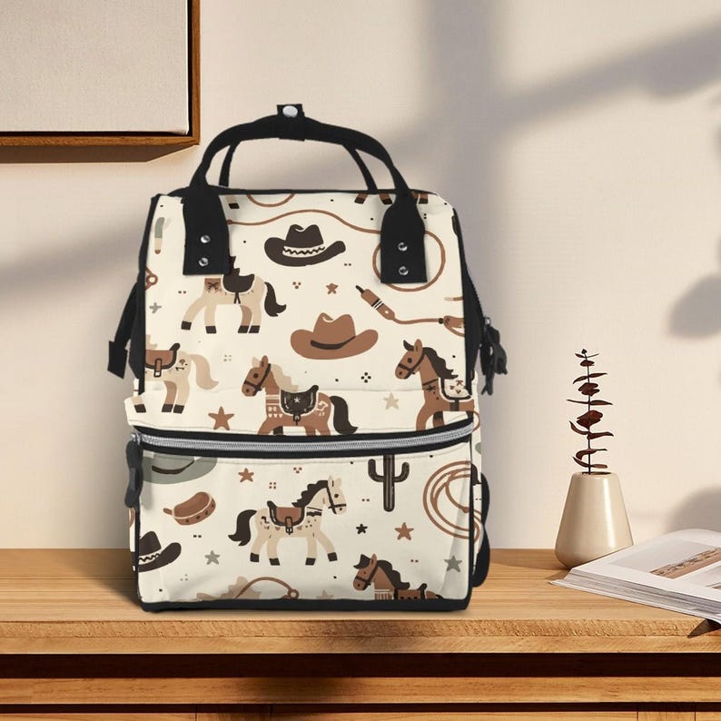 Best Diaper Bag - Cowboy Western Multifunctional Mommy Backpack, Large ...