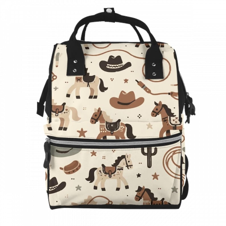 Best Diaper Bag - Cowboy Western Multifunctional Mommy Backpack, Large ...