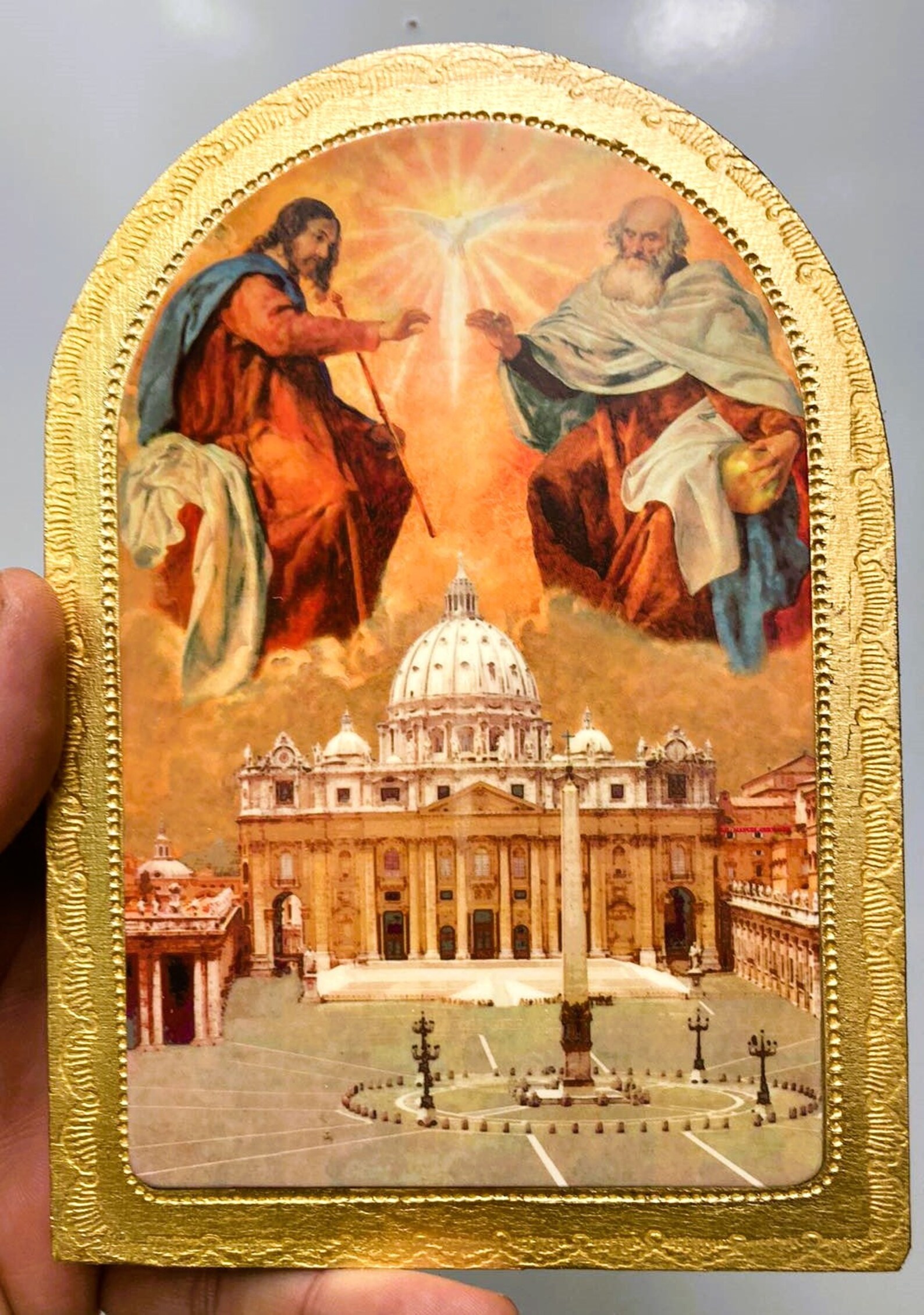 Holy Trinity Wood Wall Plaque, Expertly Handmade in Italy - Etsy