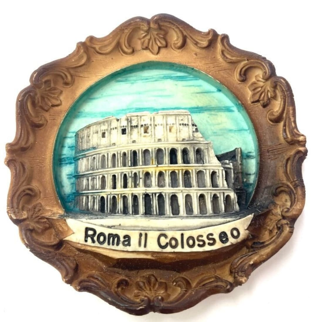Roman Colosseum Souvenir 3-D Wall Plaque From Italy, Colosseum Souvenir ...