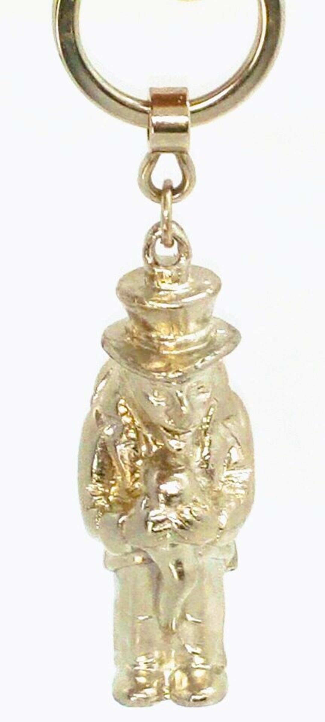 Good Luck Gobbo Hunchback Silver-tone SOLID Metal Italian Charm Key ...