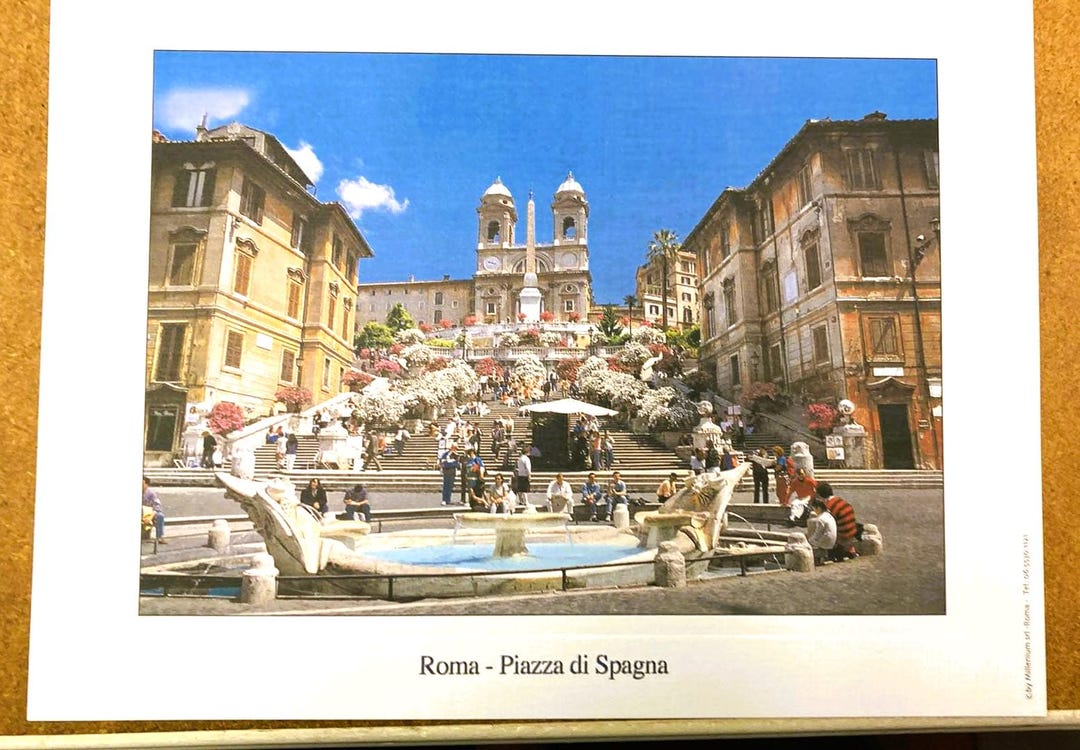 Spanish Steps Rome Italy Print, Quality Hard Print Poster Paper With ...