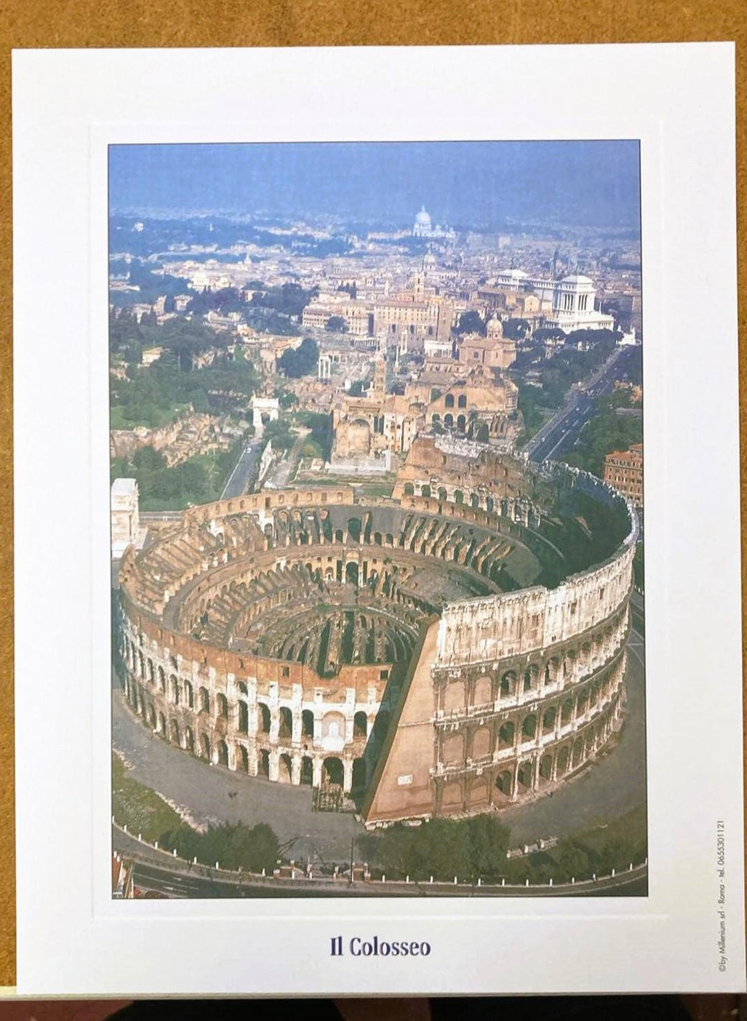 Roman Colosseum Print, Quality Hard Print Poster Paper With Mat ...