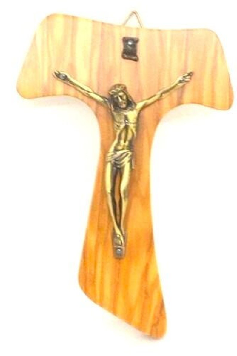 Solid Olive Wood Tao Wall Crucifix, Gorgeous Details, Olivewood ...