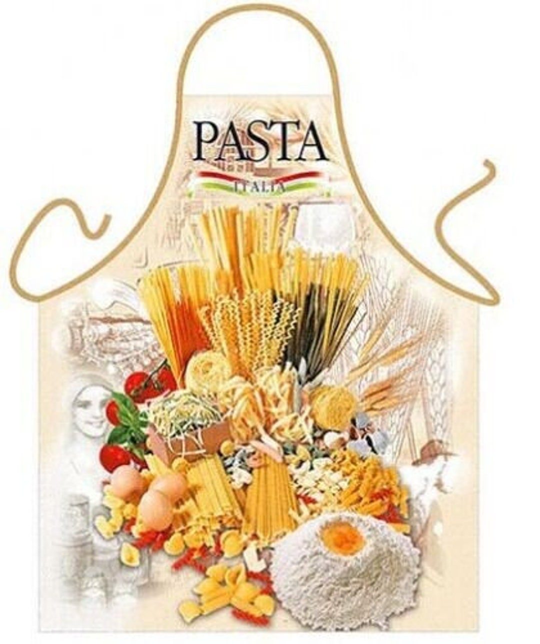 Italian Pasta Kitchen Apron, Made in Italy Apron, Fun Novelty Kitchen ...