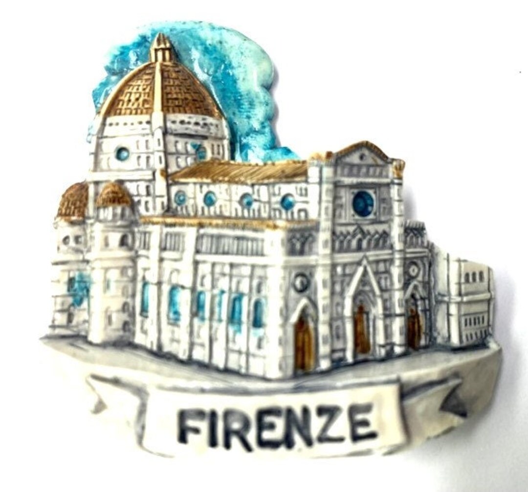 Hand Painted Florence Firenze 3D Refrigerator Magnet Made in Italy - Etsy