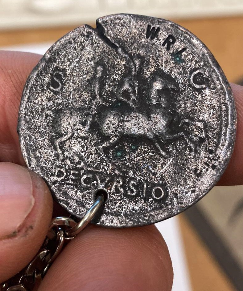 Replica of Authentic Roman Coin Keychain, Made in Italy, Ancient Rome ...