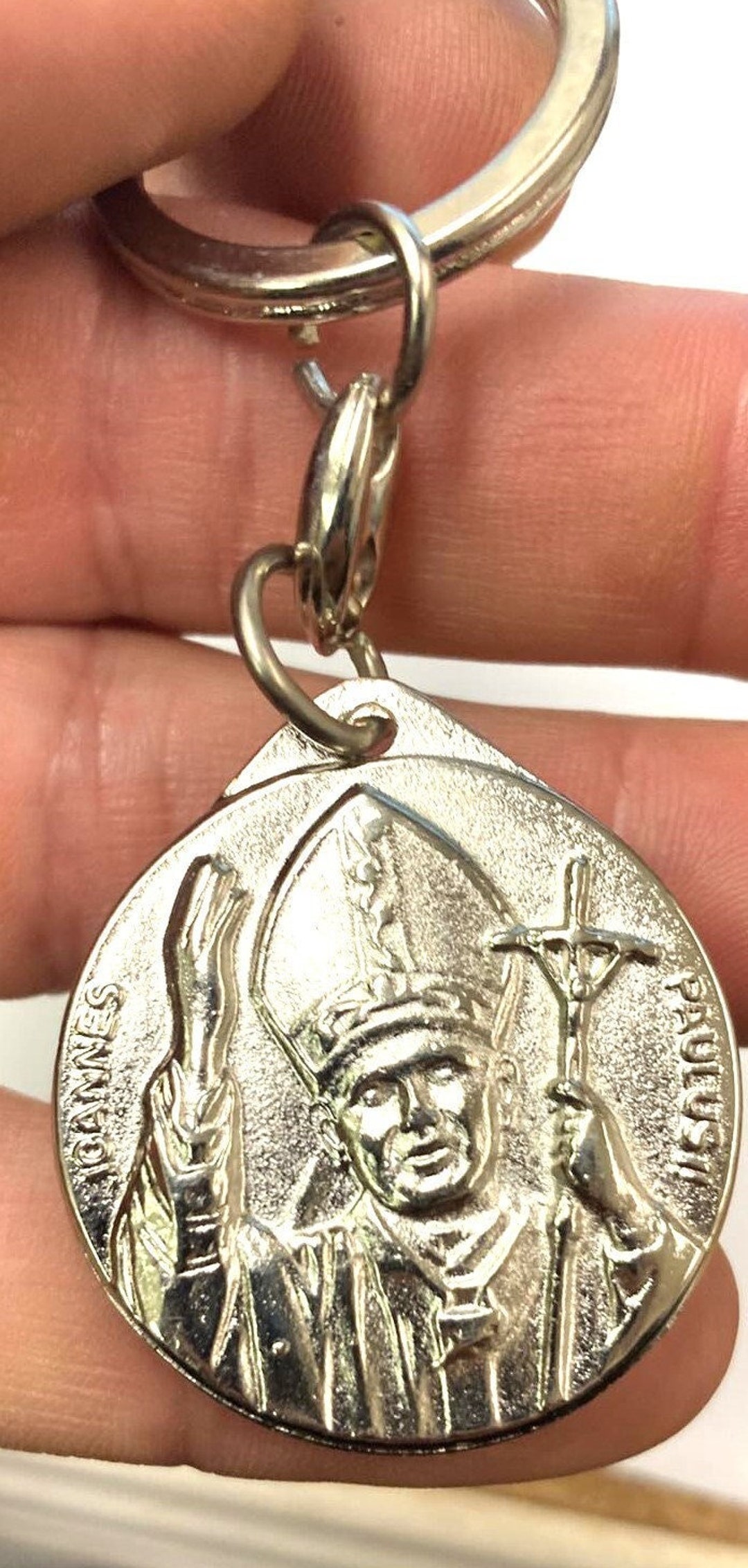 Pope John Paul II Keychain, St. Peter Vatican Square Keychain With ...