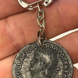 Replica of Authentic Roman Coin Keychain, Made in Italy, Ancient Rome ...