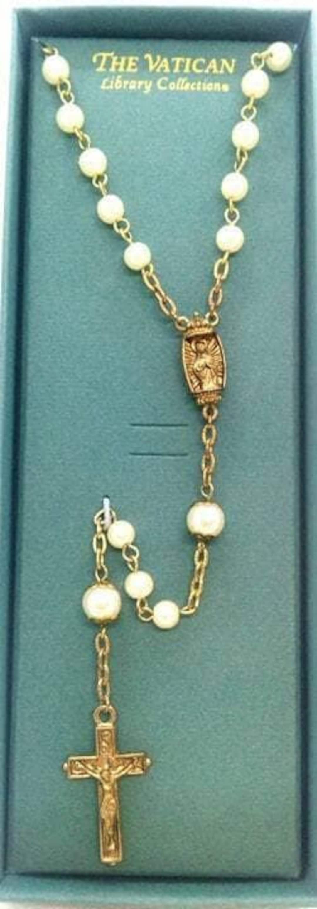 Vatican Library Collection Faux Pearl Rosary Beads - Etsy