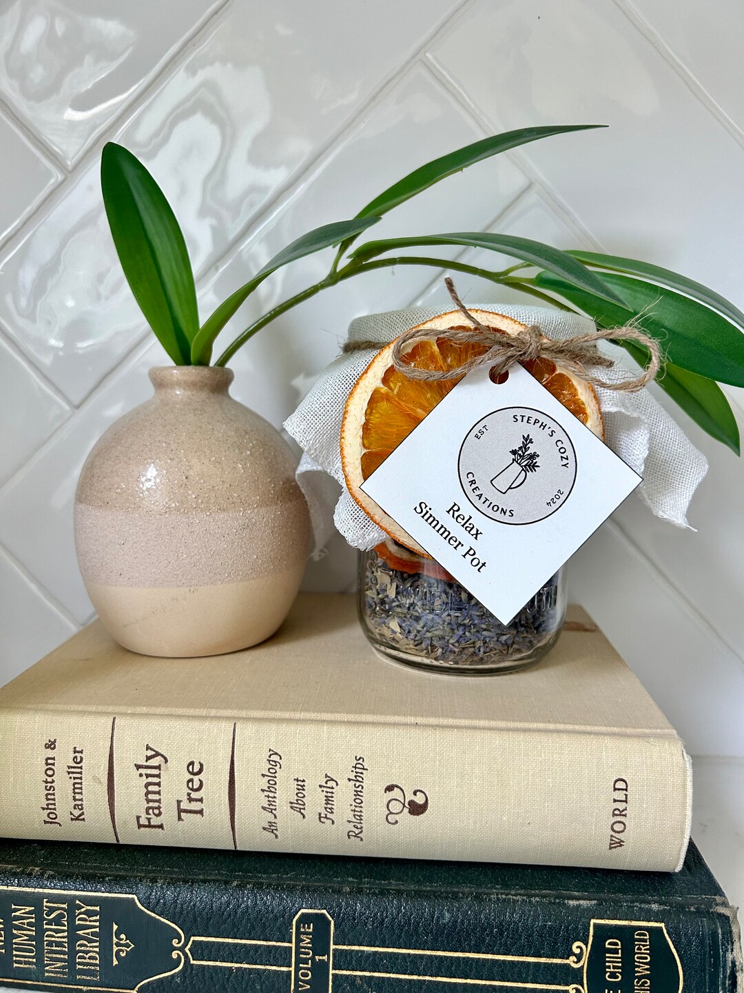 Relax Simmer Pot Jar Anxiety Relief Stovetop Potpourri All Natural ...