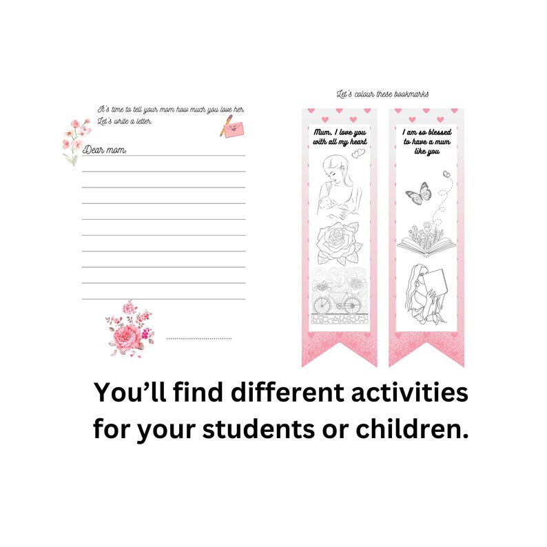 Printable Mother's Day Activity Book for Elementary Students, Fun ...