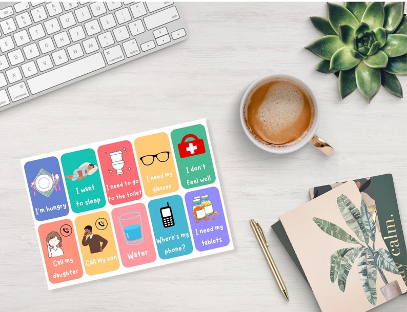 Printable Communication Flashcards for Elderly and Nonverbal ...