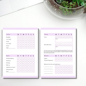 Printable Caregiver Daily Checklist, Memory Care, Dementia and ...