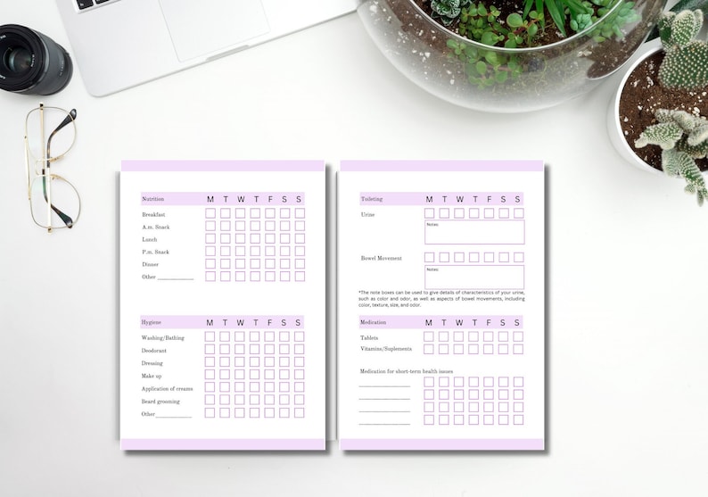 Printable Caregiver Daily Checklist, Memory Care, Dementia and ...