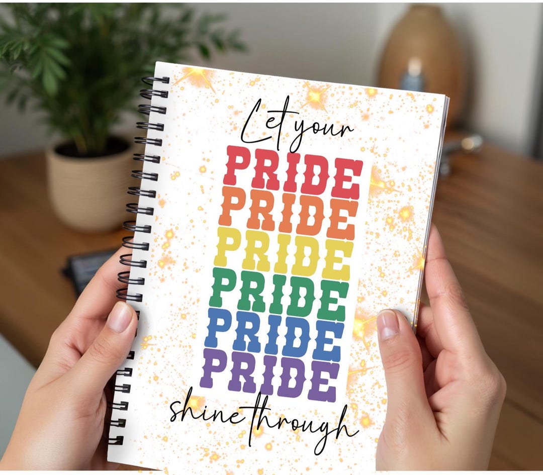 Pride Notebook, Rainbow Notebook, LGBTQ+ Journal, Pride Month Gift ...