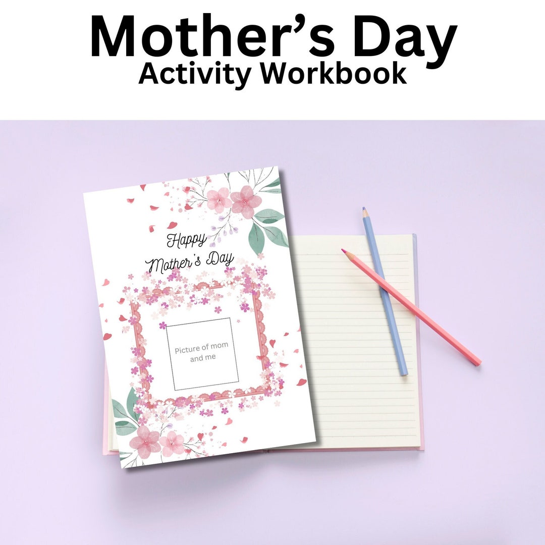 Printable Mother's Day Activity Book for Elementary Students, Fun ...