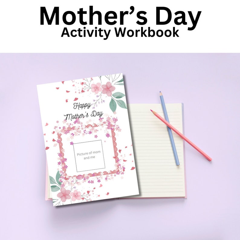 Printable Mother's Day Activity Book for Elementary Students, Fun ...