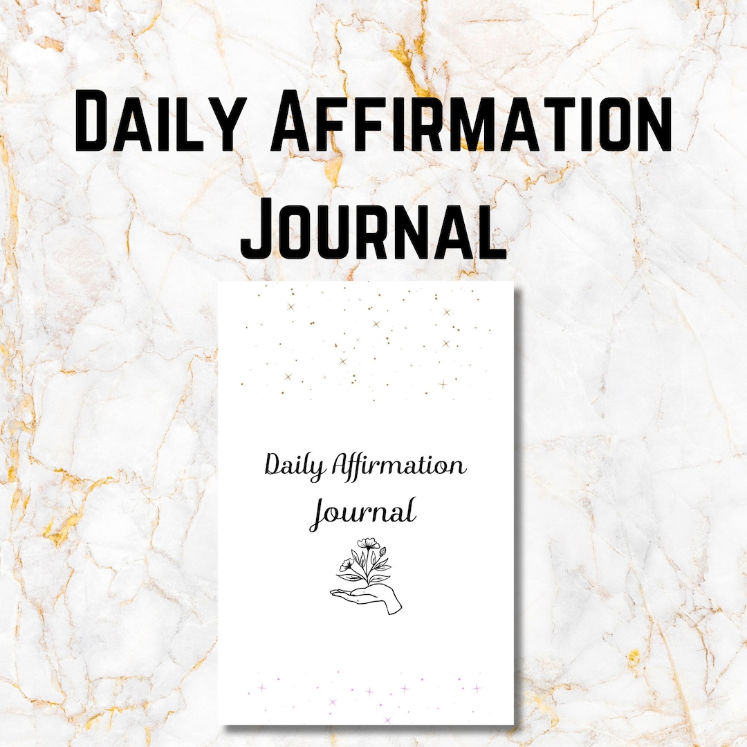 Printable Daily Affirmation Journal, Positive Mindset, Manifestation ...