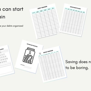 Printable Budget Planner, Financial Freedom Organizer, Money Management ...
