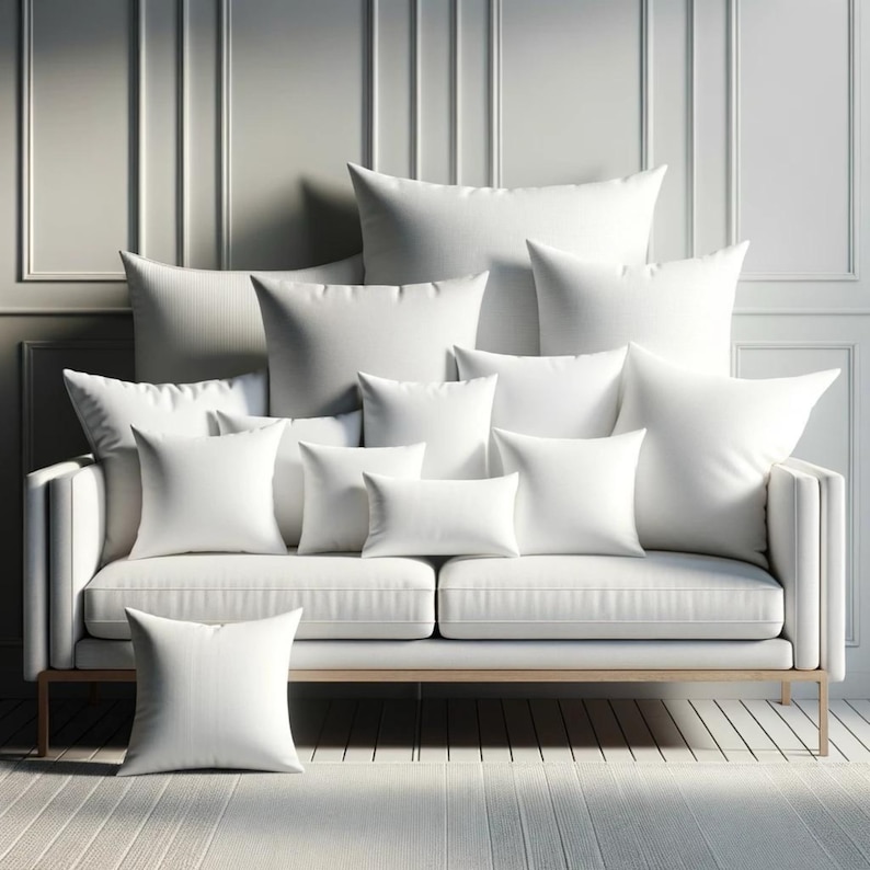 34x34 Oversized King Synthetic Down Pillow Form Insert for Pillow Sham ...