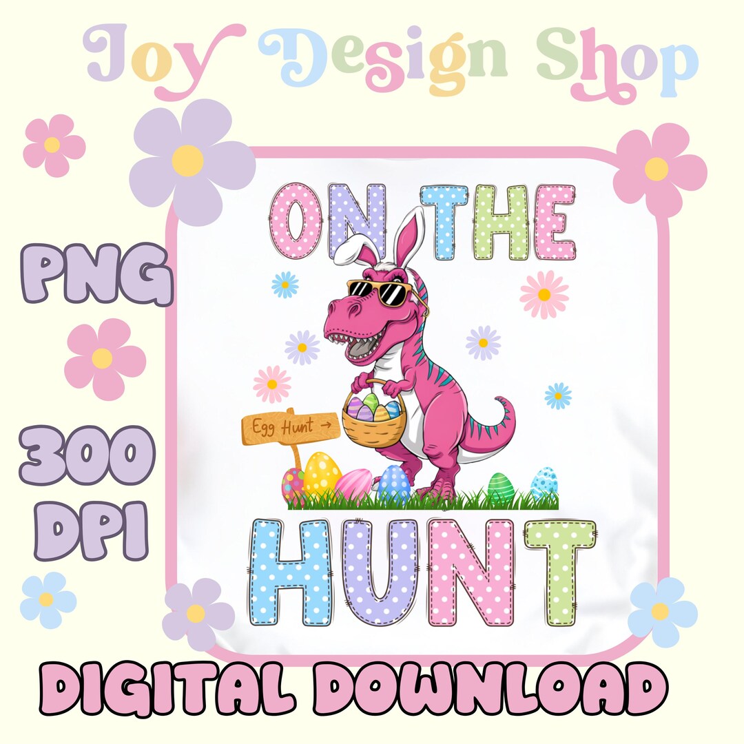 Easter Dinosaur PNG, Cute Dinosaur Clipart, Easter Egg PNG, Spring ...