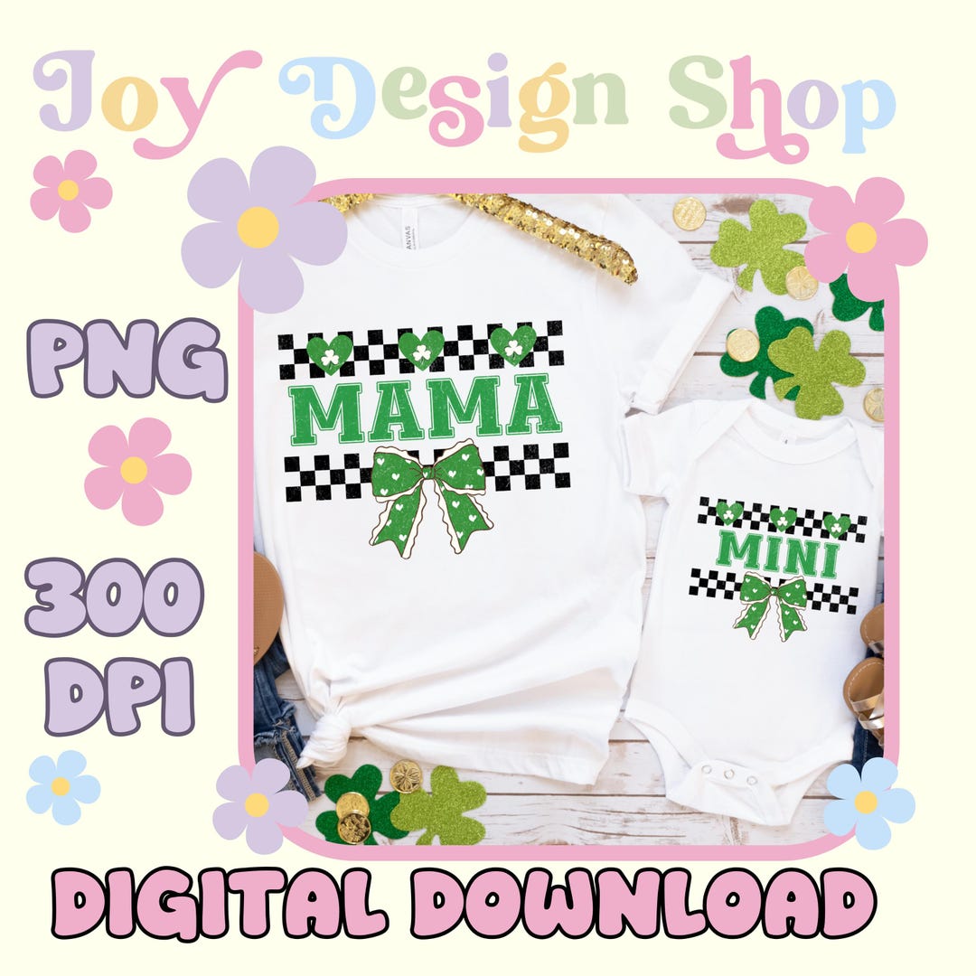Mama and Mini St Patrick's Day Png, Lucky Png, St Patrick's Day ...