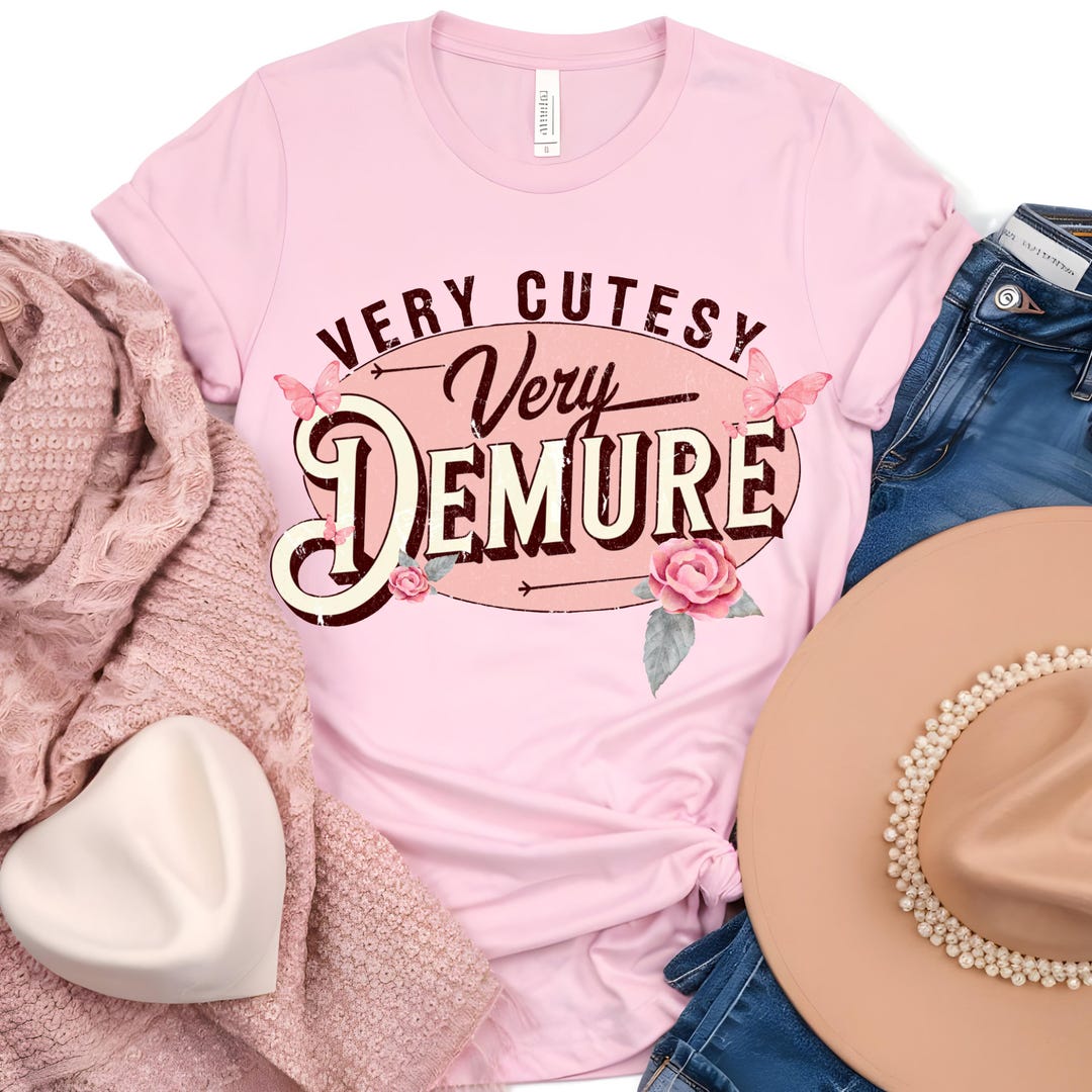 Very Demure Very Cutesy PNG Trendy PNG Tik Tok Trend Very Demure ...