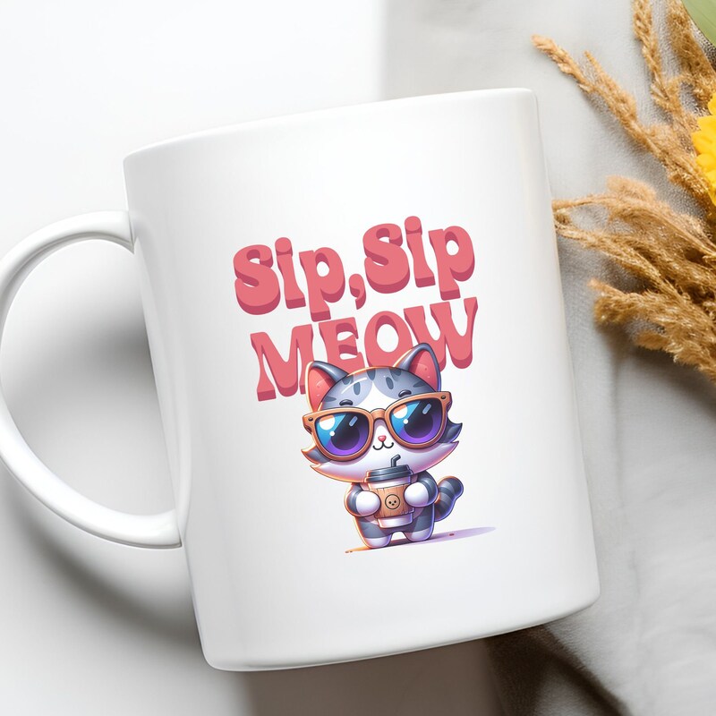 Meow Coffee Mug - Etsy