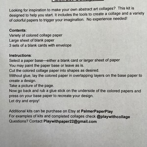 DIY Abstract Collage Kit - Etsy