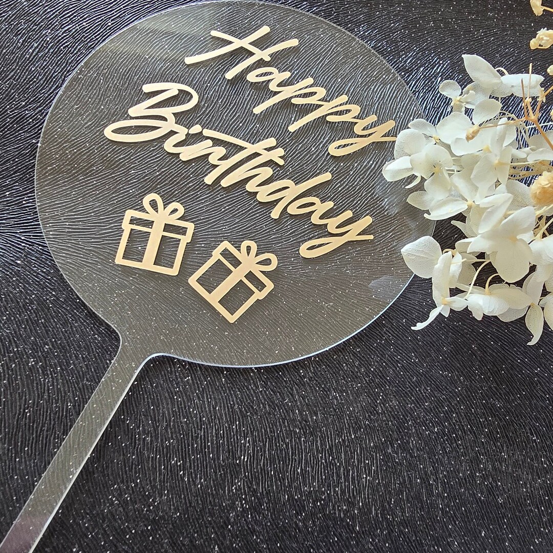Cake Topper Happy Birthday, Cake Topper Happy Birthday, Cake Topper ...