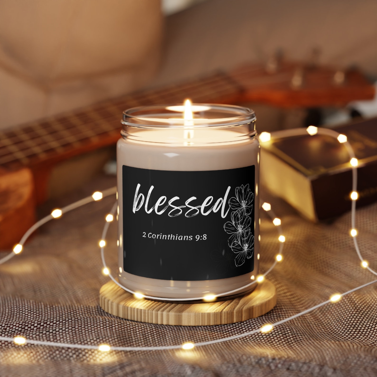 9oz Soy Candle, Scripture Candle, Biblical Inspiration Candle, 2 ...