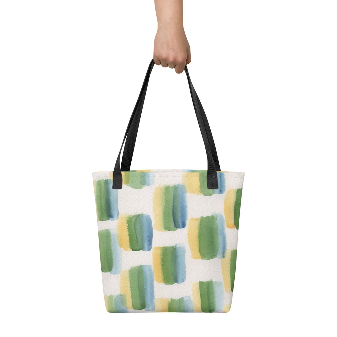 Watercolor Design Tote Bag - Etsy