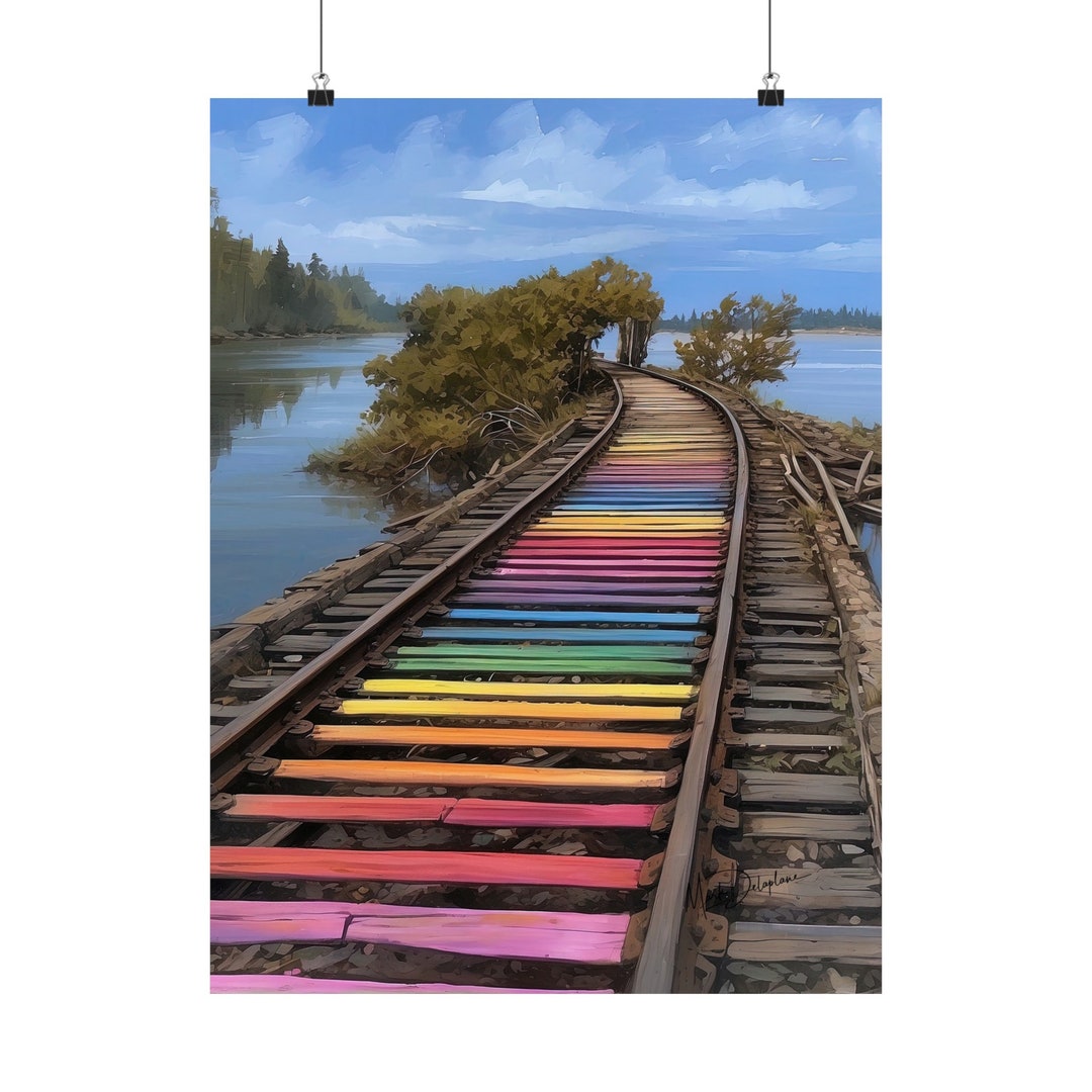 Olympia Washington's Iconic Rainbow Railroad Travel Photo Art ...