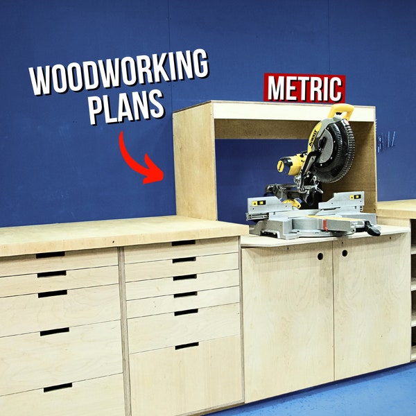 Woodworking Plans Miter Station - Etsy