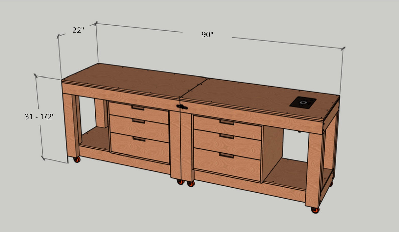 The Transforming Workbench Plans, Workbench Plans, Mobile Workbench ...