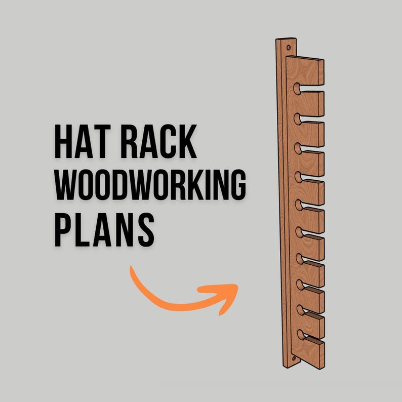 DIY Hat Rack Woodworking Plans (digital Download) - Etsy