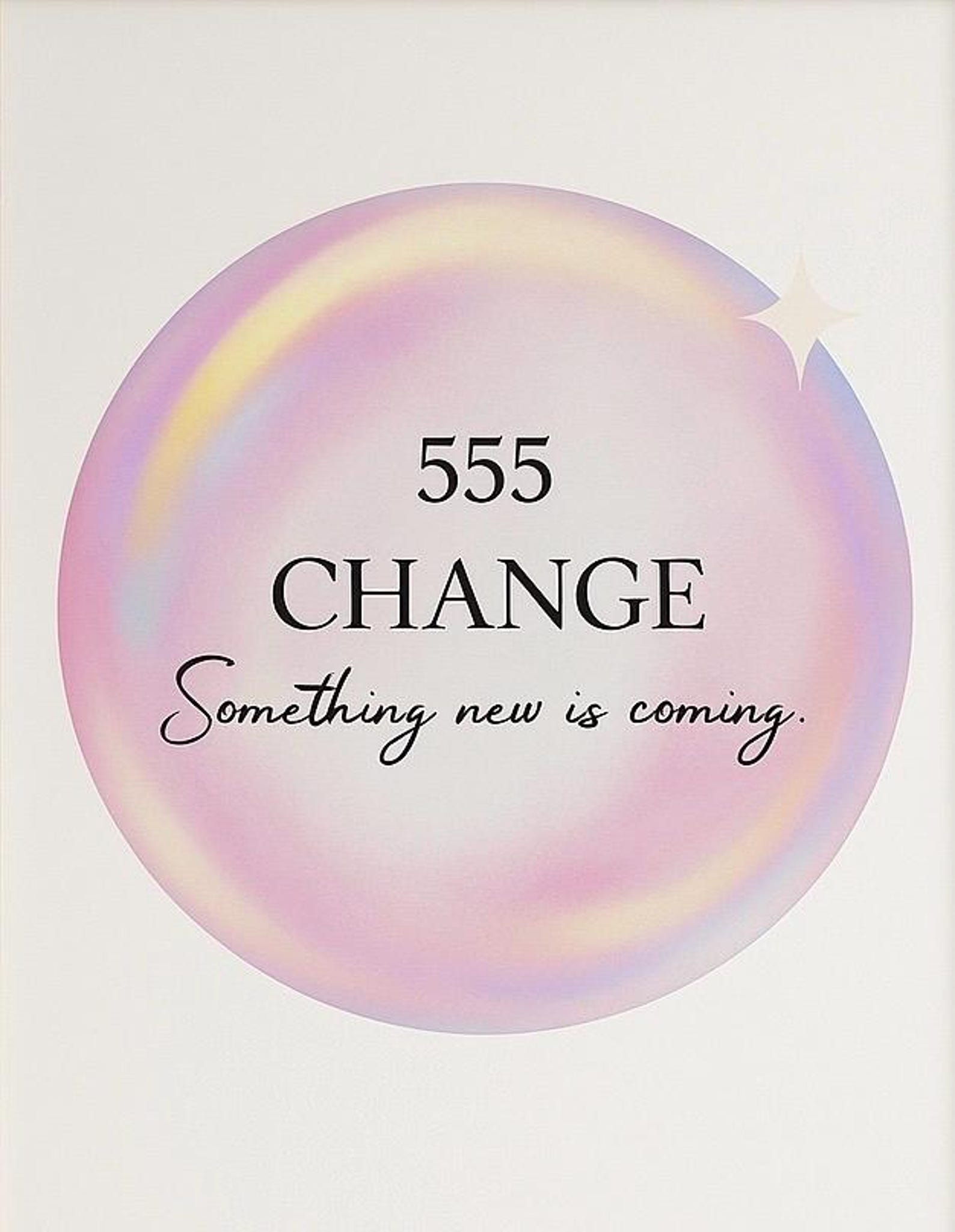 Angel Number 555 Printable Poster – Digital Download, A3 Wall Art ...